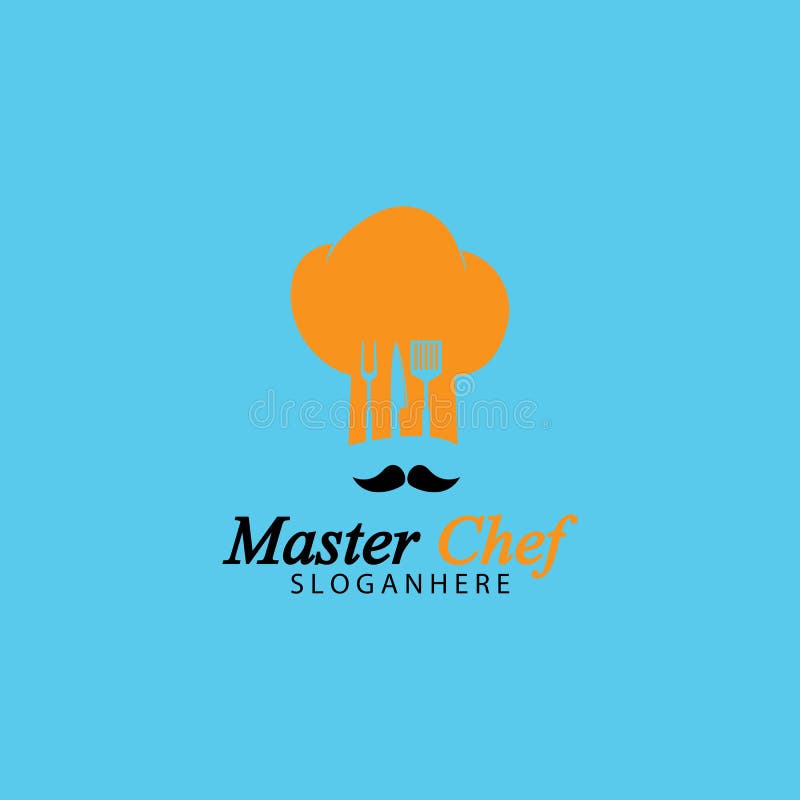 Master Chef Logo Design Vector Illustration Stock Vector - Illustration ...