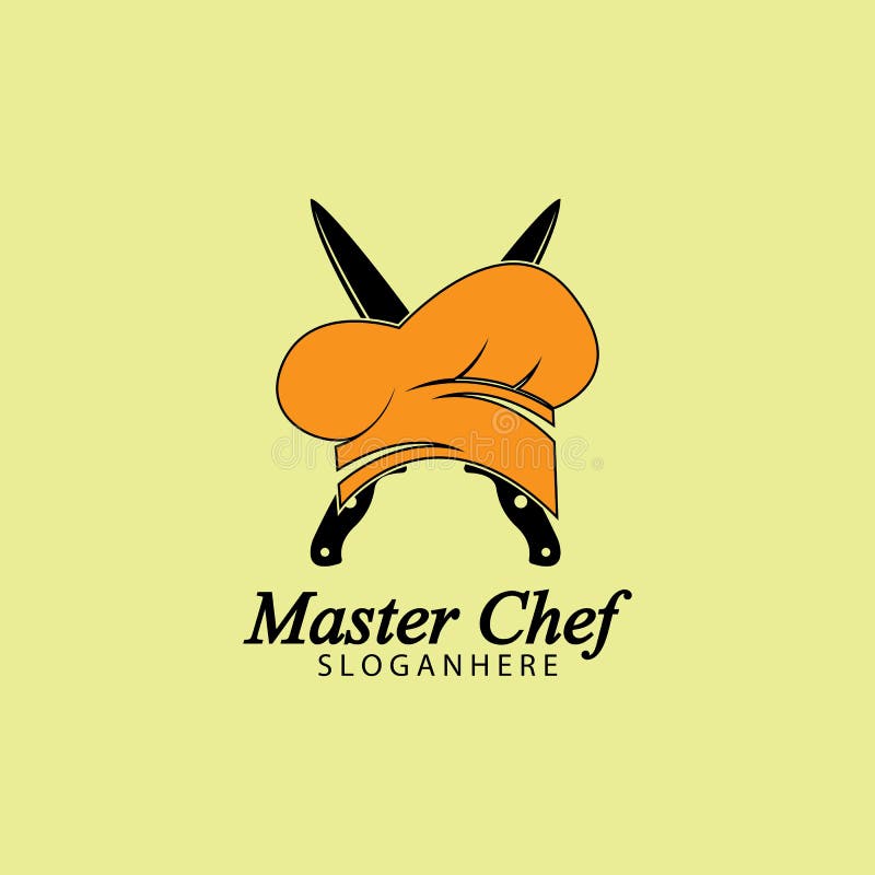 Master Chef Logo Design Vector Illustration Stock Vector - Illustration ...