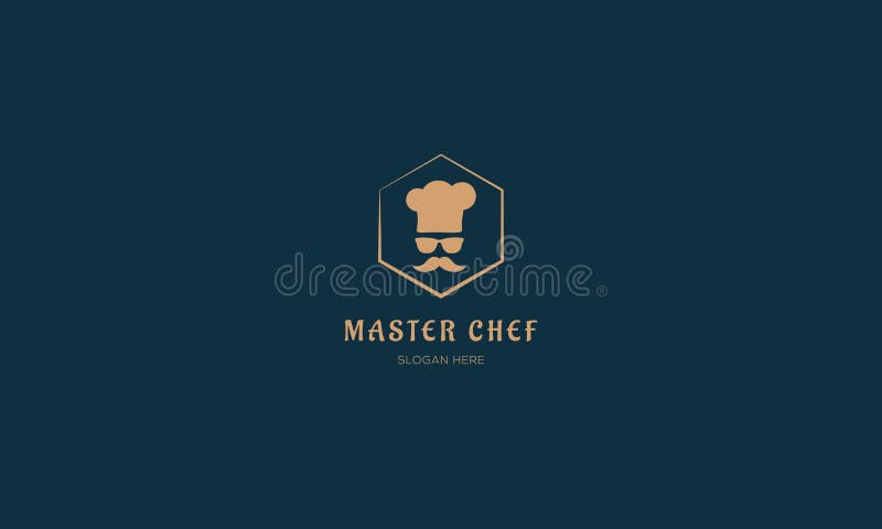 Master Chef Restaurant Logo Vector Design Template. Minimal Restaurant ...