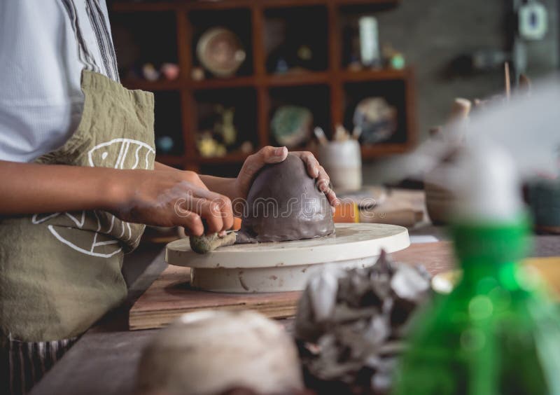 The Master Class in Big Workshop on Making Clay Products Stock Image ...