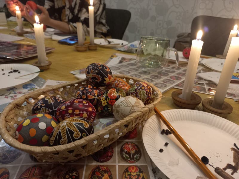 Master Class on Easter Egg Painting, Painted Eggs. the Symbol of Easter in Orthodox Countries ...