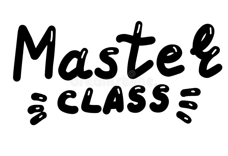Master Class, Online Education Concept. Logo, Badge, Poster, Banner ...