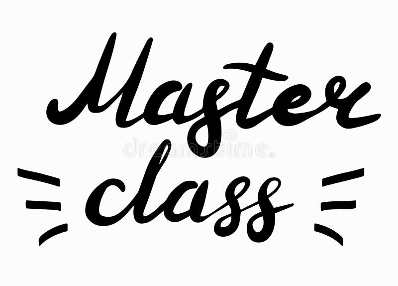 Master Class, Online Education Concept. Logo, Badge, Poster, Banner ...