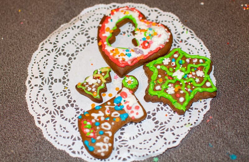 Master Class on Making Christmas Gingerbread. Stock Photo - Image of ...