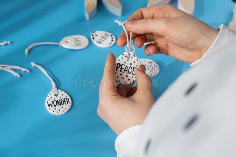 Master Class Word PEACE on EASTER Clay Egg Creator is Using White Air ...