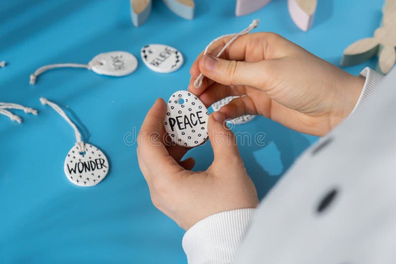 Master Class Word PEACE on EASTER Clay Egg Creator is Using White Air ...
