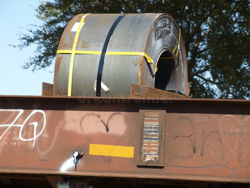 A Massive Master Coil of Hot Rolled Steel Stock Photo - Image of ...