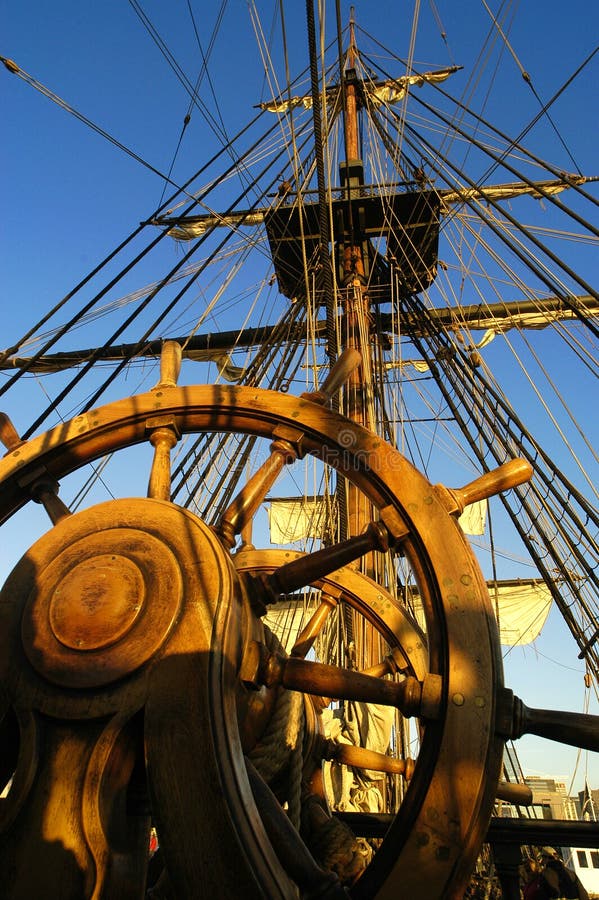 Master and commander stock image. Image of steering, boat - 2856423