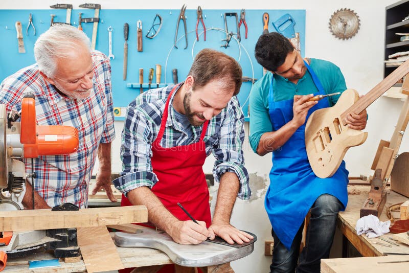 Master Controls Apprentice during Training Stock Image - Image of ...