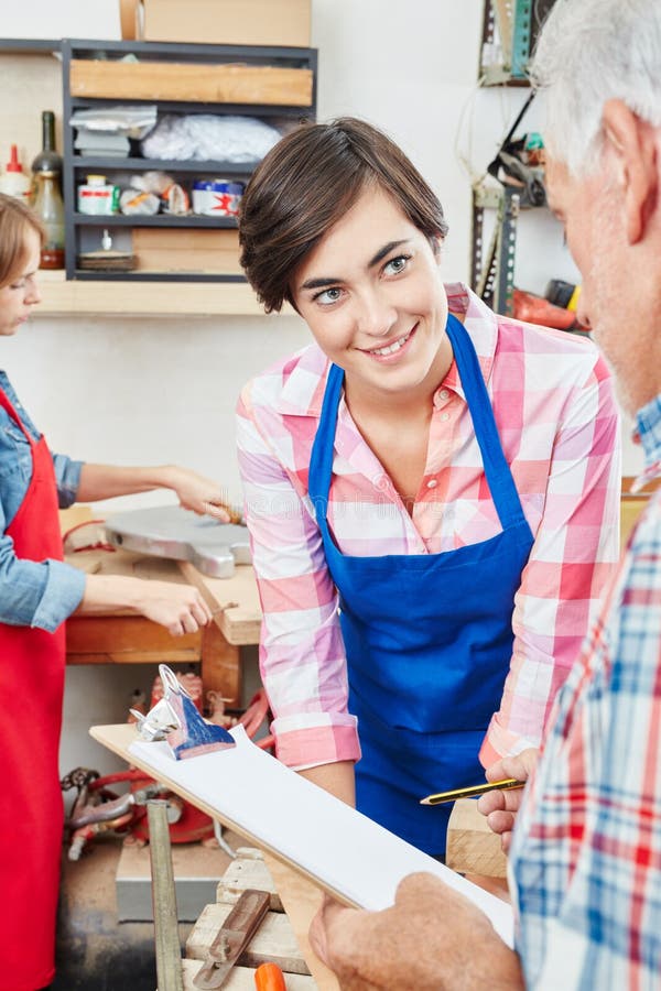 Master Controls Woman in Training during Exam Stock Image - Image of ...