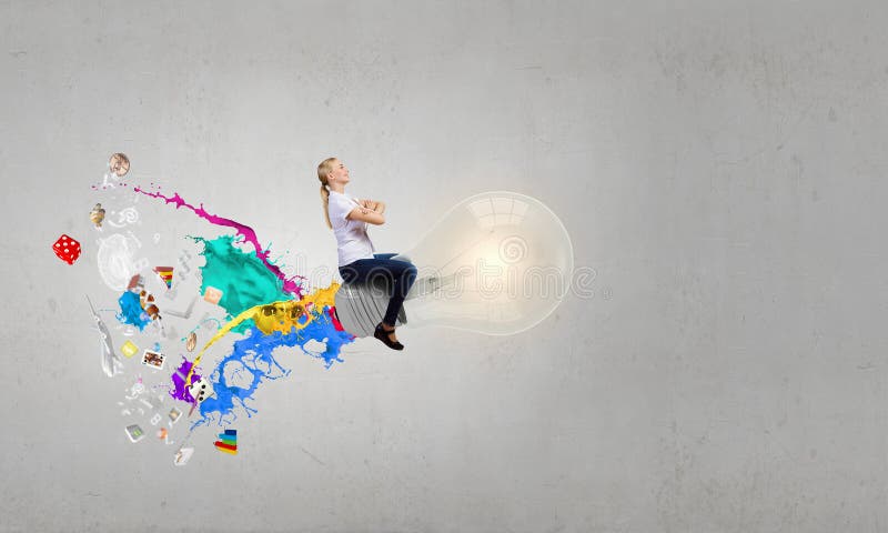 Master of creative ideas stock image. Image of brainstorm - 49851685