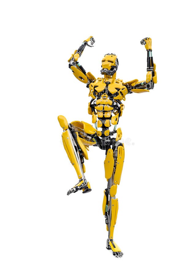 Master Cyber Robot is so Angry Stock Illustration - Illustration of ...