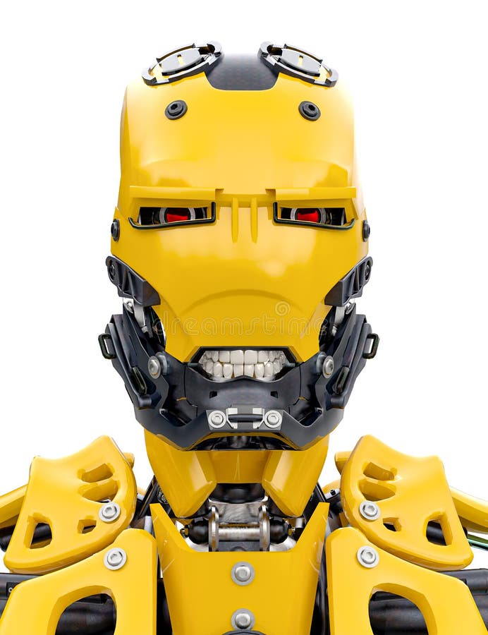 Master Cyber Robot Id Profile Picture Stock Illustration - Illustration ...