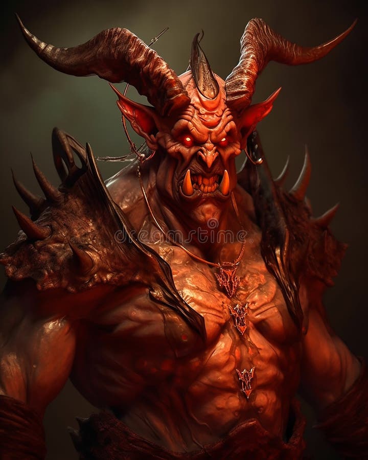 The Master of the Darkness Holy Demon Stock Illustration - Illustration ...