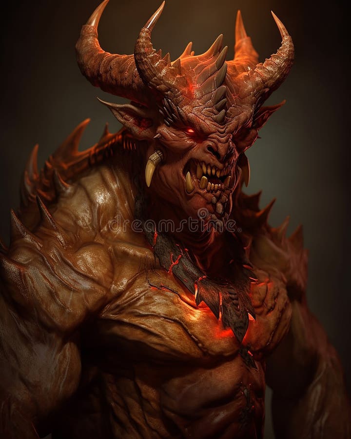 The Master of the Darkness Holy Demon Stock Illustration - Illustration ...