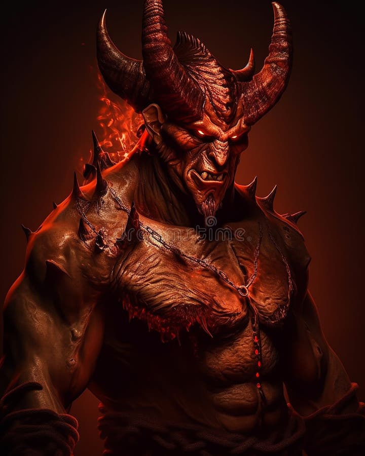 The Master of the Darkness Holy Demon Stock Illustration - Illustration ...