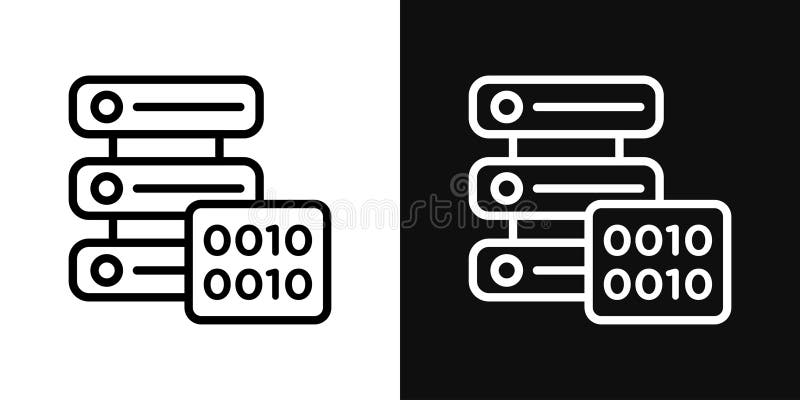 Master Data Icon Set. Data Management Server Vector Symbol. Database ...