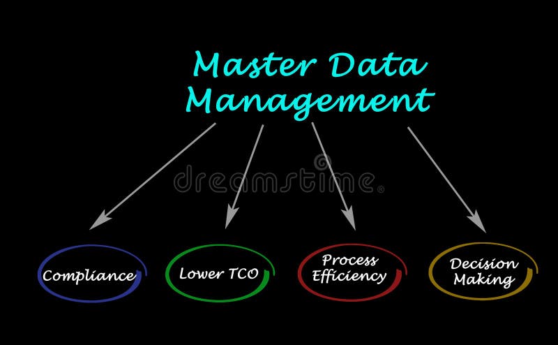 Master Data Management stock illustration. Illustration of diagram ...