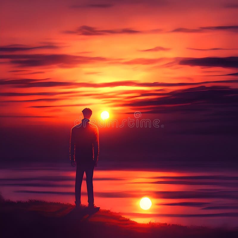 Master of Evening People, Generative AI Illustration Stock Illustration ...