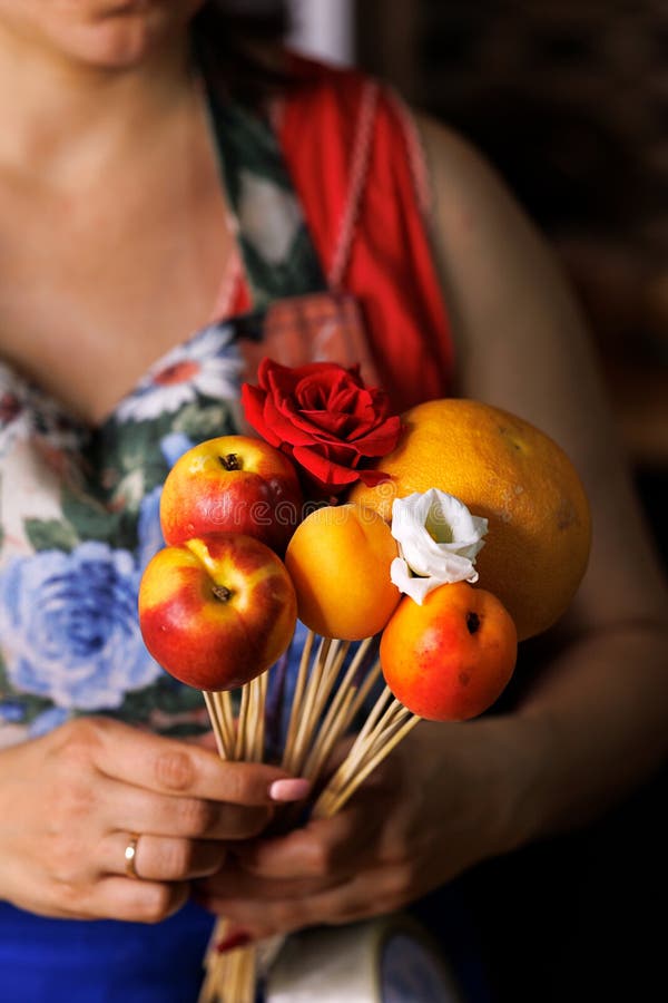 Master of Food Sources Prepares an Edible Bouquet of Beautiful Gift ...