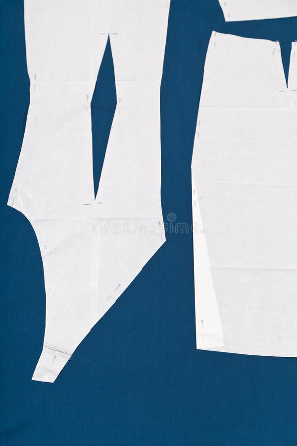 Master Forms of Clothes on Fabric for Cutting Stock Image - Image of ...