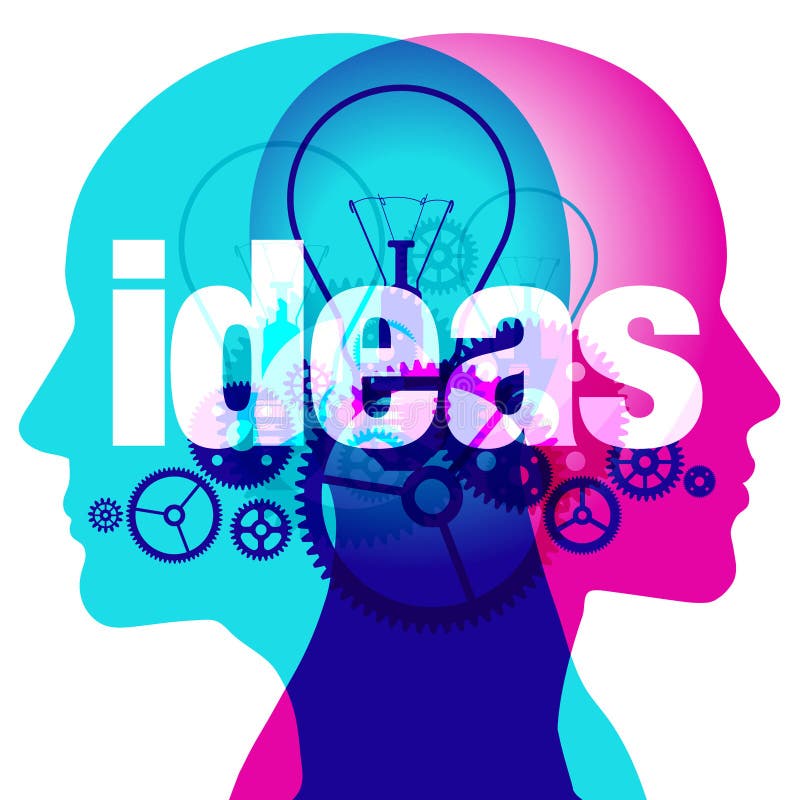 Thinking ideas stock vector. Illustration of human, intelligence ...