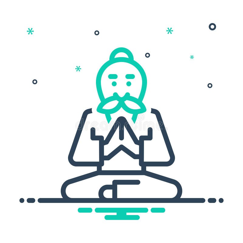 Mix Icon for Master, Lord and Guru Stock Vector - Illustration of shape ...