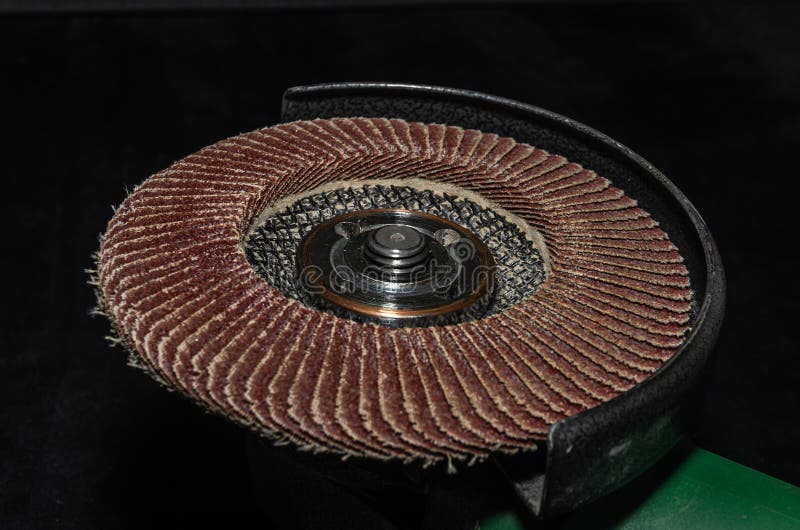 Master Installs a Disc on an Angle Grinder Stock Photo - Image of ...