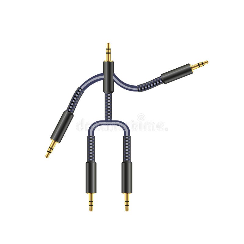 Master Jack. Audio Plug Men. Self-service Connection. Vector ...