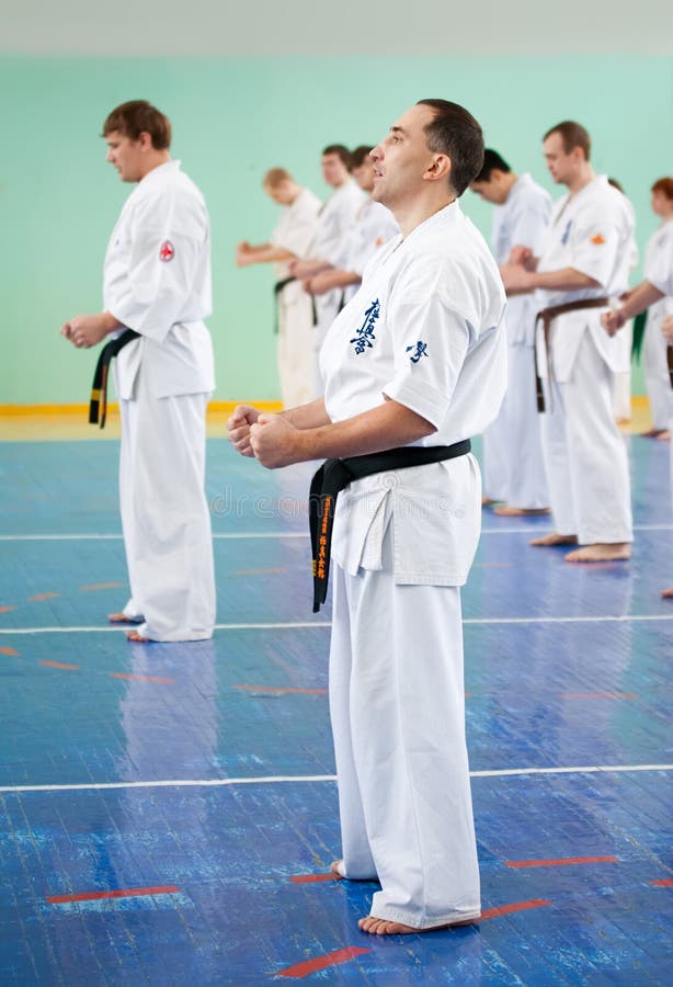 Master Karate Gives a Lesson Editorial Stock Image - Image of japanese ...