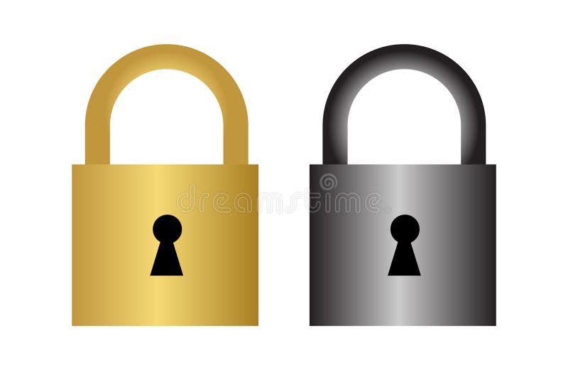Key and Master. Lock and Key Icon Stock Vector - Illustration of metal ...