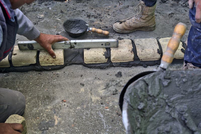 Masonry jobs stock photo. Image of beginning, mason - 162605438