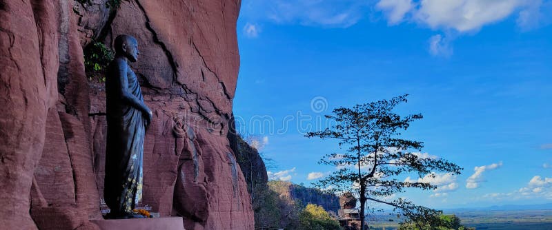 Master monk statue stock image. Image of temple, pool - 310478883