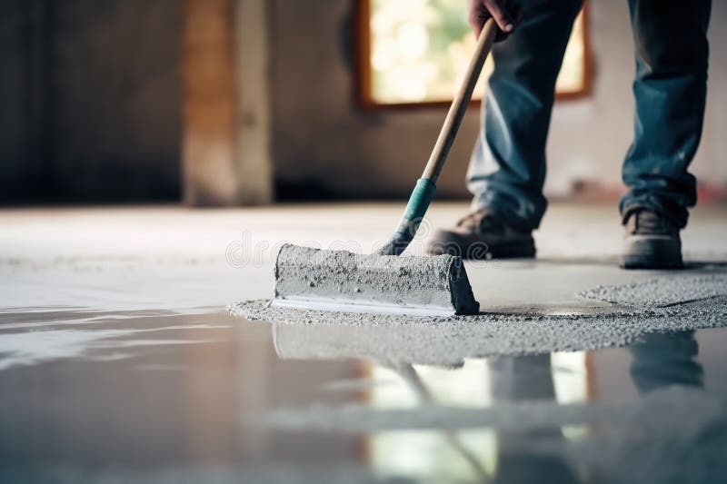 Master with Needle Roller for New Screed Concrete with Self Leveling ...