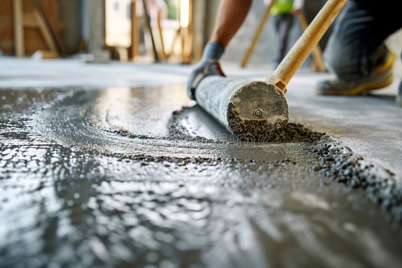 Master with Needle Roller for New Screed Concrete with Self Leveling ...