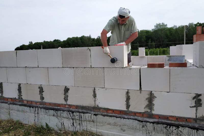 The Master Performs Construction Work, Namely, Laying a Wall of Gas ...