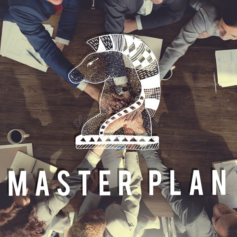 Master Plan Design Operations Planning Process Concept Stock Photo ...