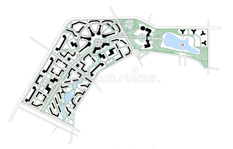 Master plan stock illustration. Illustration of dwelling - 50164393