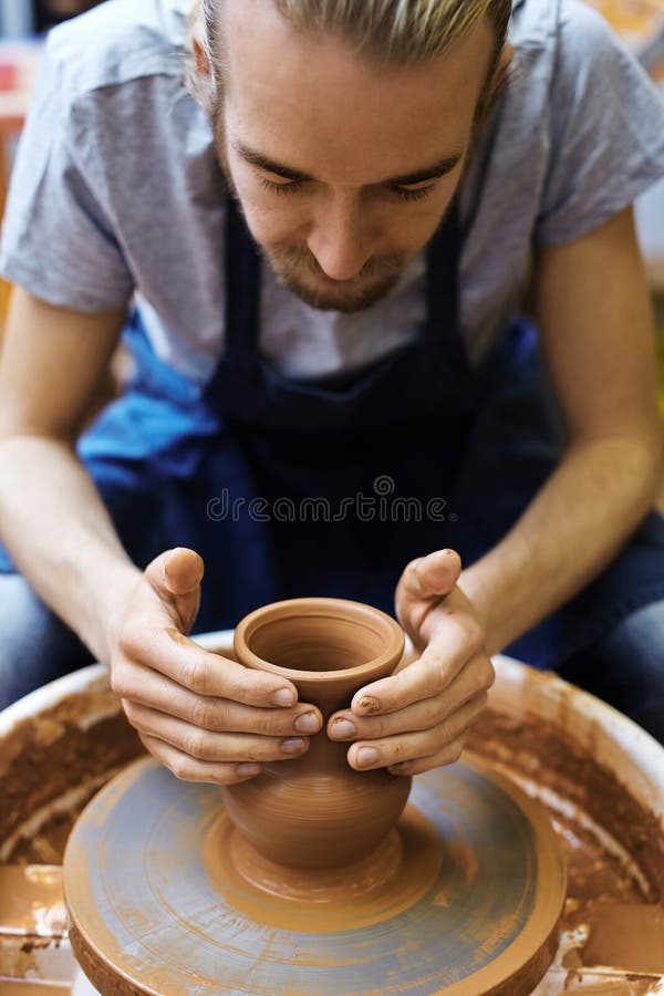 Master of pottery stock image. Image of sculptor, skill - 81631945