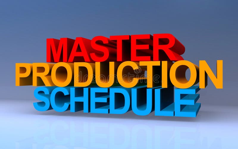 Master Production Schedule Stock Illustrations – 12 Master Production ...