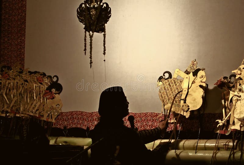 A Master (puppeteer) of Javanese Shadow Puppet Editorial Stock Image ...