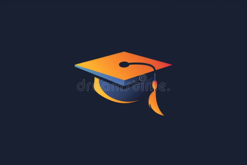 Master S Degree Cap Logo Icon Stock Illustration - Illustration of ...
