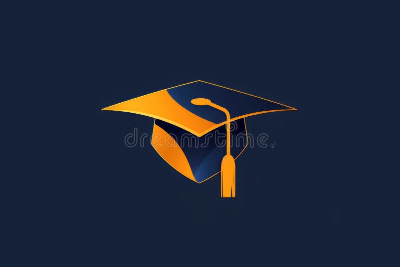 Master S Degree Cap Logo Icon Stock Illustration - Illustration of ...