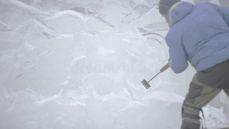 Master Scraper Performs a Movement Across the Ice To Create an Ice ...