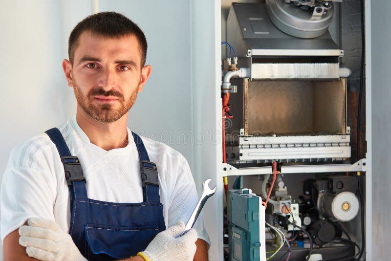 Master, Service Engineer for Repair of Gas Equipment Stock Photo ...