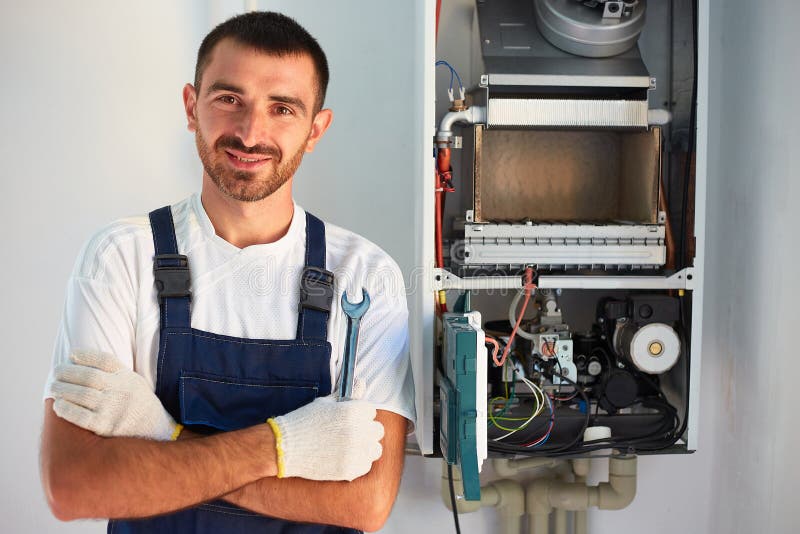 Master, Service Engineer for Repair of Gas Equipment Stock Photo ...