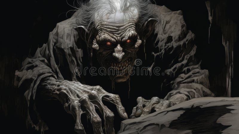 Master of Shadows: a Dark and Grotesque Illustration by Bernie ...