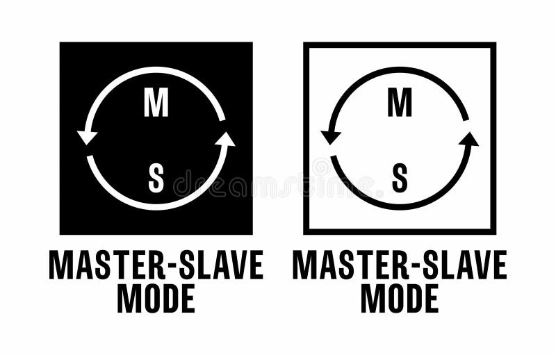 Master-Slave Mode Vector Information Sign Stock Vector - Illustration ...