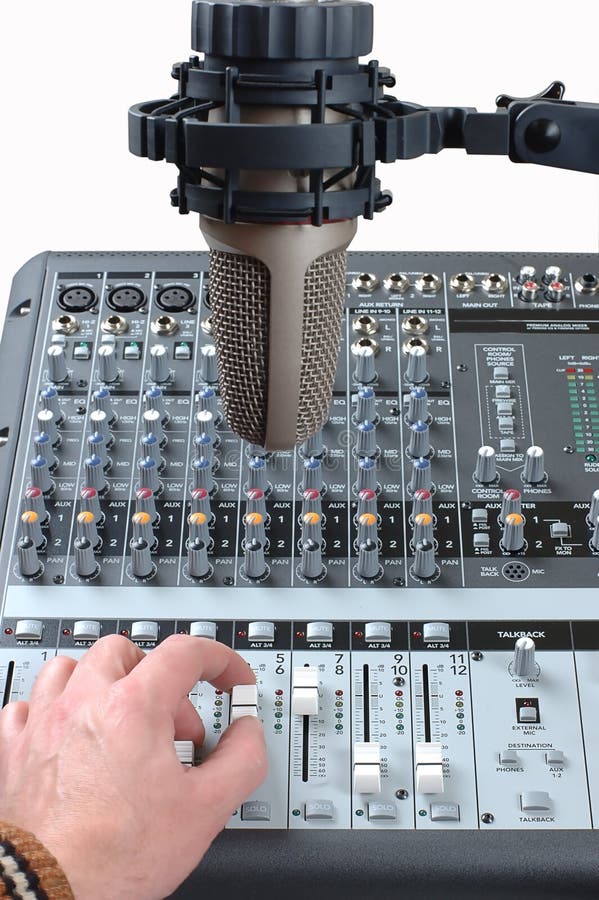 Master Studio of the Sound Producer Stock Image - Image of technology ...