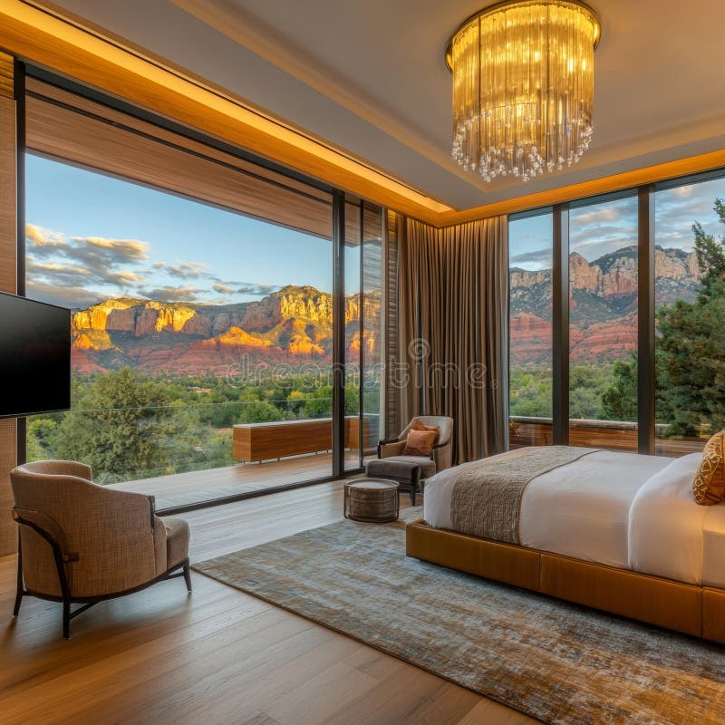 The Master Suite in a Luxury Home Located in the Colorado Mountains ...